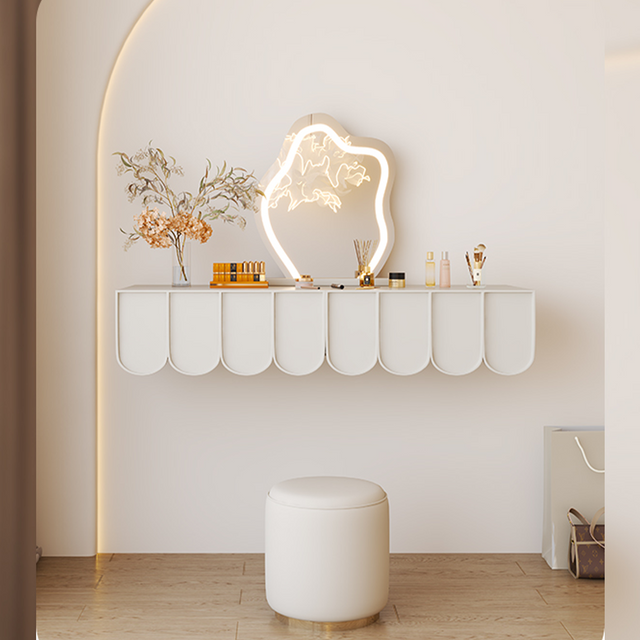 Elegant Modern Floating Vanity Dresser for Makeup – CharmyDecor