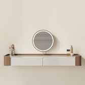 Minimalist White Floating Dressing Table - CharmyDecor