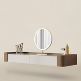 Minimalist White Floating Dressing Table - CharmyDecor