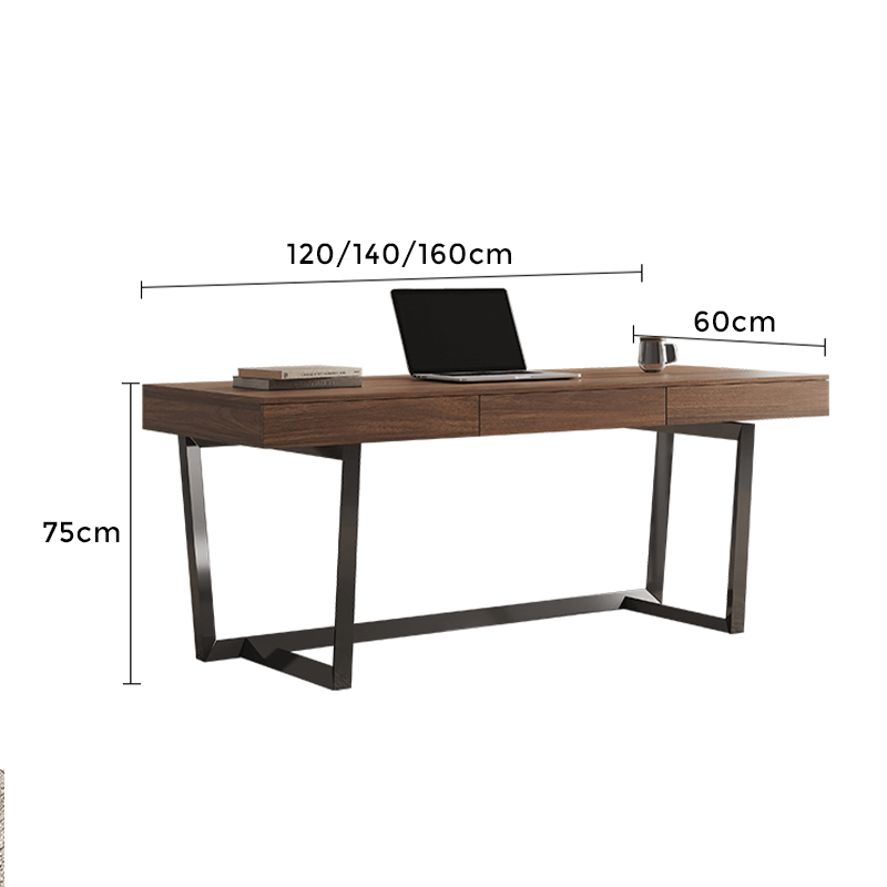 Stylish Solid Wood Computer Desk for Home Office – CharmyDecor