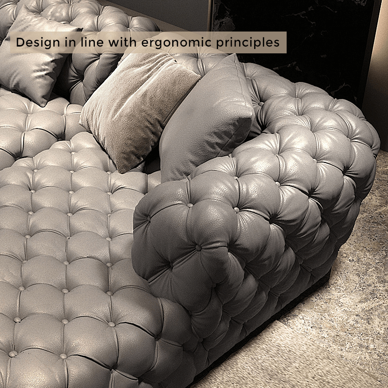 Modern Modular Chesterfield Tufted Sofa - Elegant Design – CharmyDecor