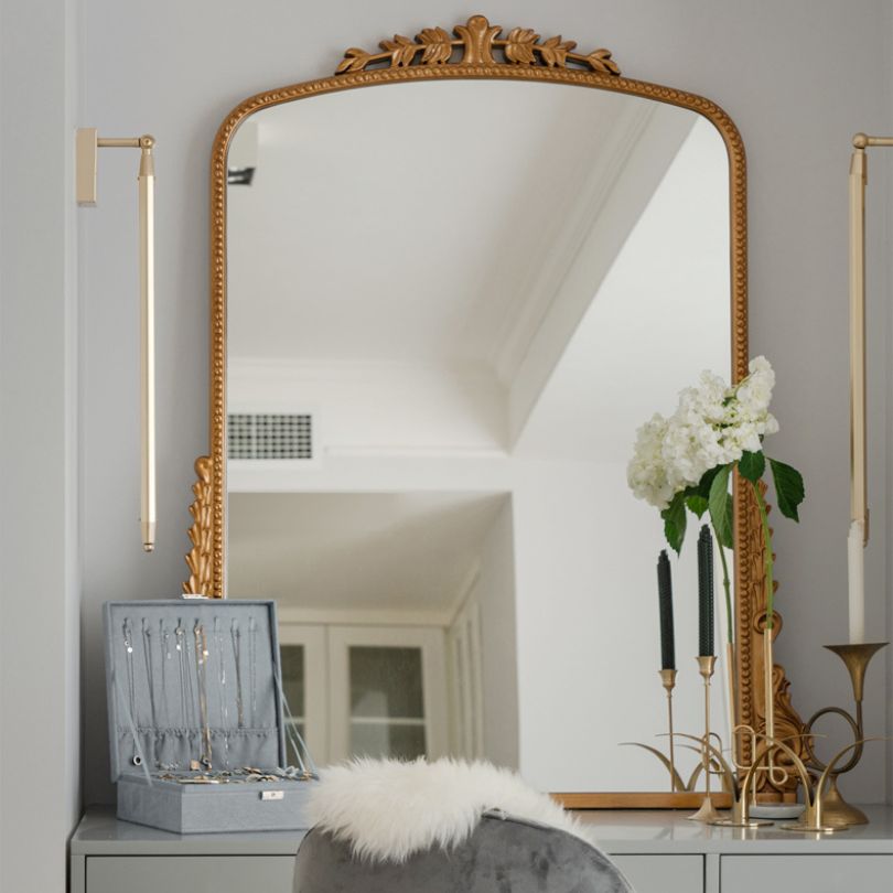Elegant Royal Golden Primrose Wall Mirror Décor – CharmyDecor