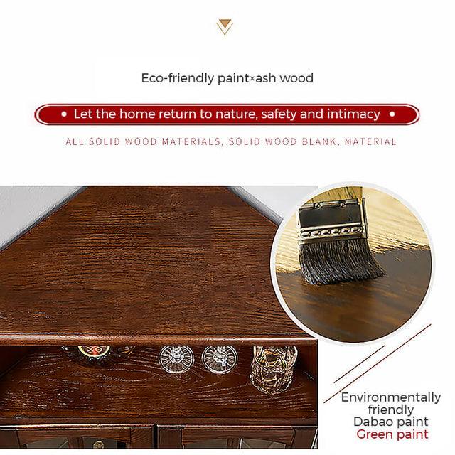 Solid wood Triangle Corner Cabinet - CharmyDecor