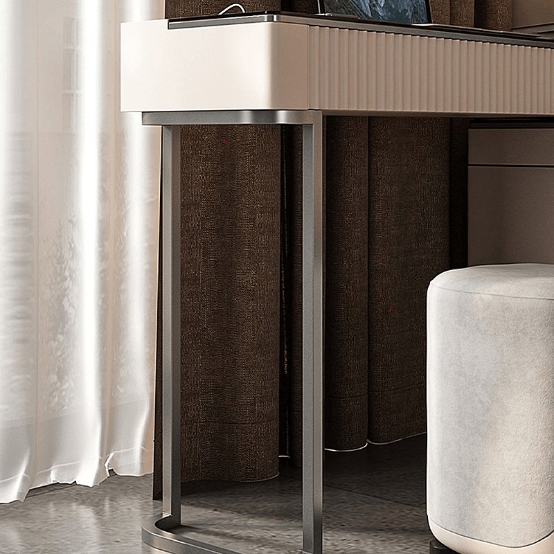 Tempered Glass Makeup Vanity & TV Console- CharmyDecor