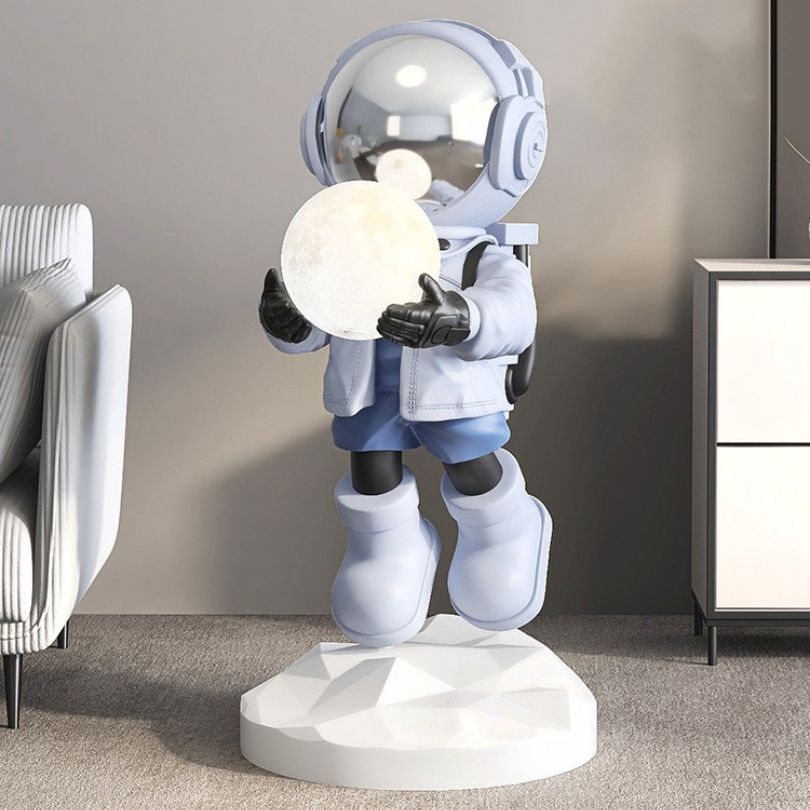 Modern Large Pink Astronaut Statue – CharmyDecor