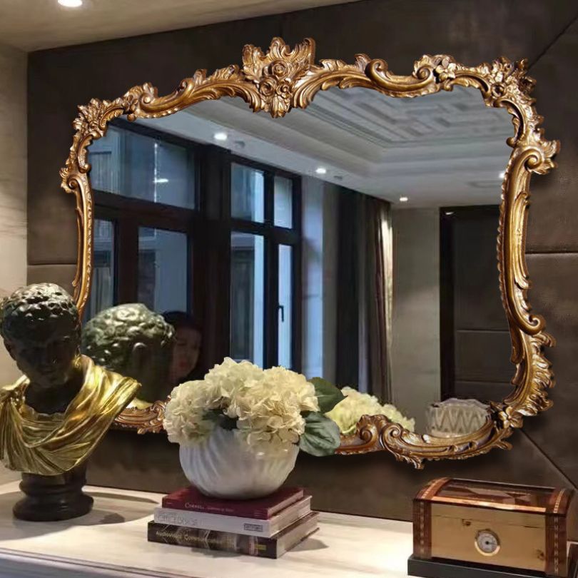 Victorian Style Ornate Gold Framed Wall Mirror – CharmyDecor