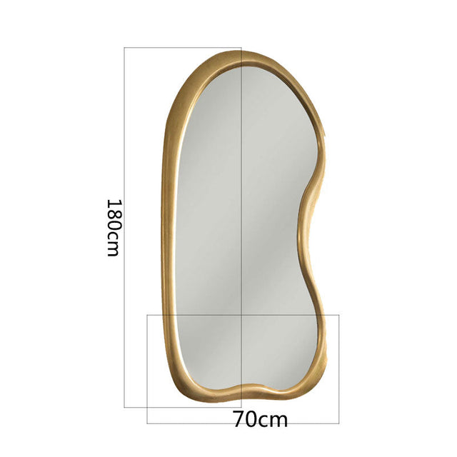 Elegant Vintage Gold Wall Mirror - Full Body Design – CharmyDecor