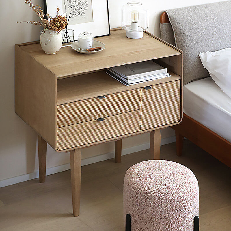Elegant White Oak Dressing Table for Modern Spaces – CharmyDecor