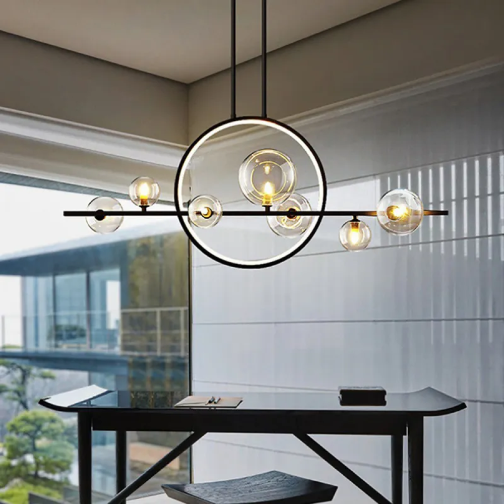 Modern Minimalist Linear Pendant Light- CharmyDecor