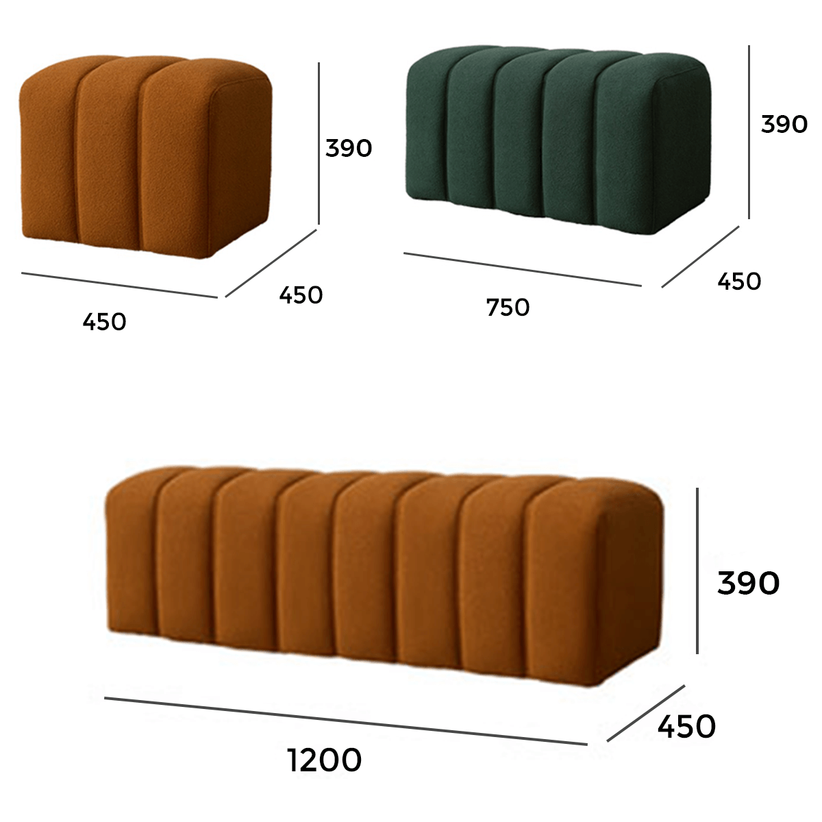 Elegant Tufted Velvet Ottoman Pouf - Luxurious Decor – CharmyDecor