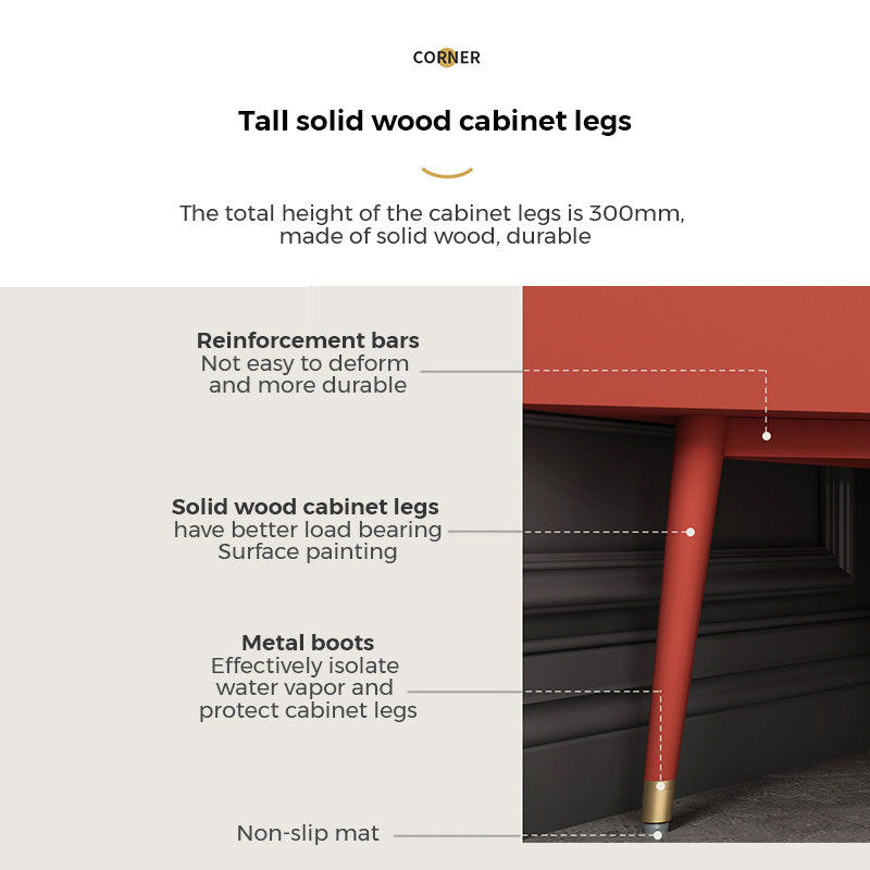 Modern Minimalist Triangle Cabinet with 4 Doors – CharmyDecor