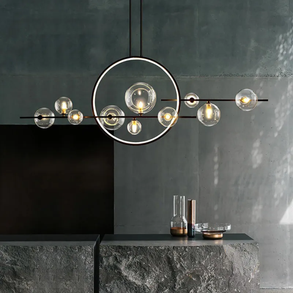 Modern Minimalist Linear Pendant Light- CharmyDecor