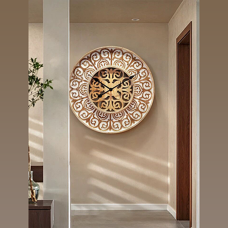 Moroccan Style Creative Wooden Wall Clock - CharmyDecor - CharmyDecor